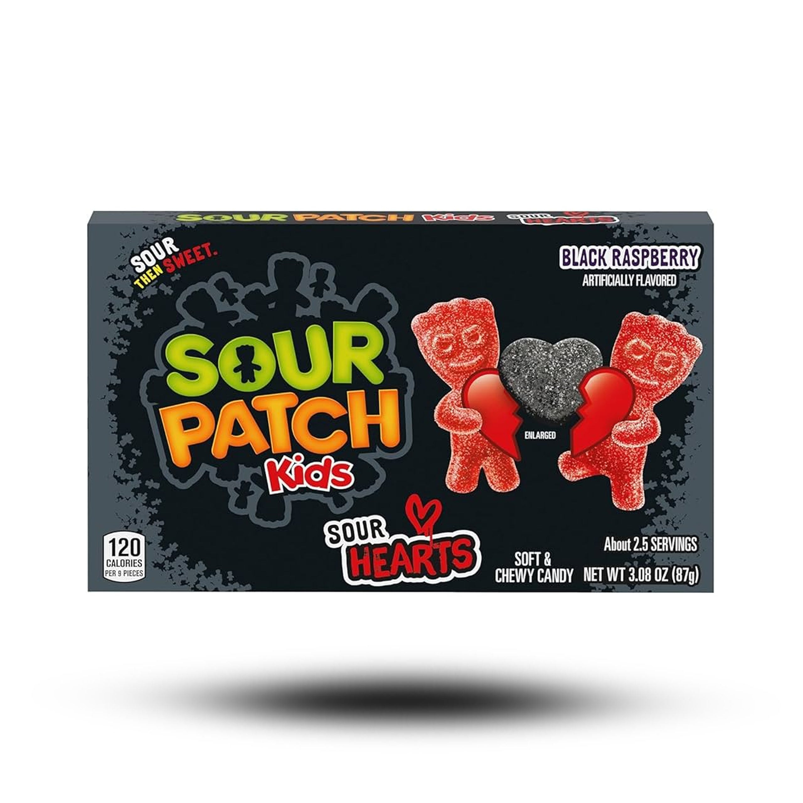 Sour Patch Kids Sour Hearts Black Raspberry 87g